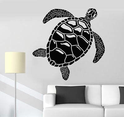 Vinyl Wall Decal Sea Turtle Ocean Animal Marine Style Stickers (1169ig ...