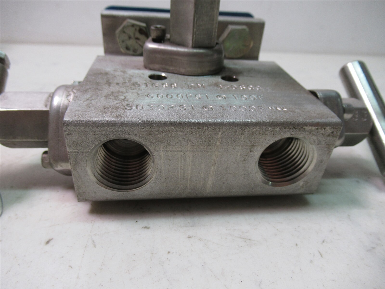 PGI Precision General 316SS PM Three Valve Instrument Manifold 6000 PSI ...