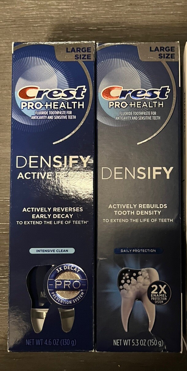 LOT OF 2 CREST PRO-HEALTH DENSIFY, ACTIVE REPAIR 4.6 Oz | eBay