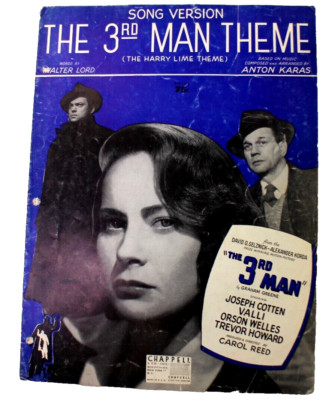 The 3rd Man Theme by Walter Lord/ Anton Karas Sheet Music 1950 | eBay