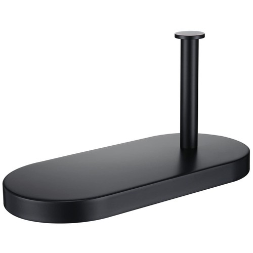 Matte Black Toilet Paper Holder with Phone Shelf, SUS 304 Stainless ...