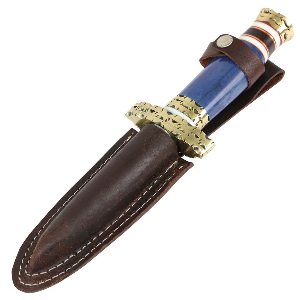 10.5" Custom Handmade Damascus Steel Kris Blade Dagger Knife With ...