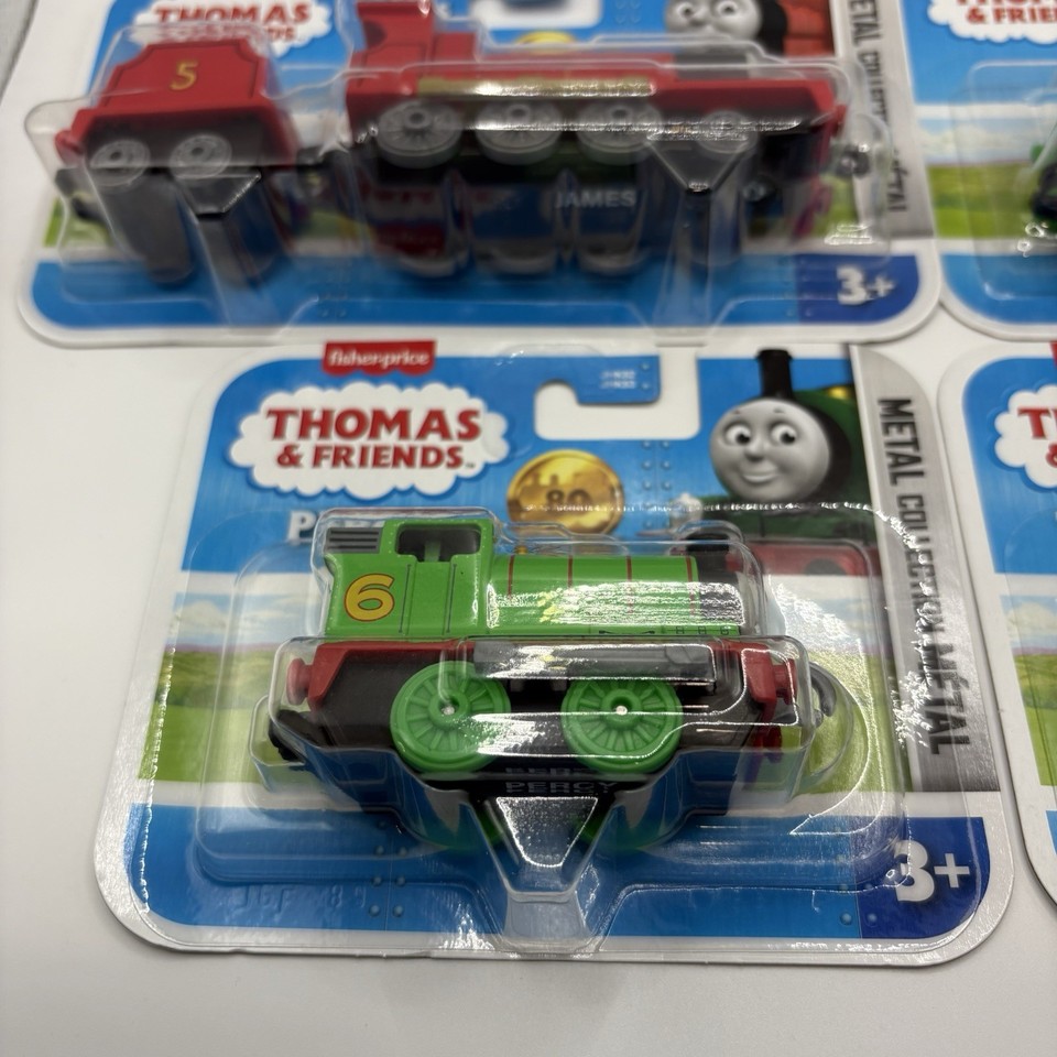 Thomas & Friends 80th Anniversary Push Along Lot of 4 James Henry Percy ...
