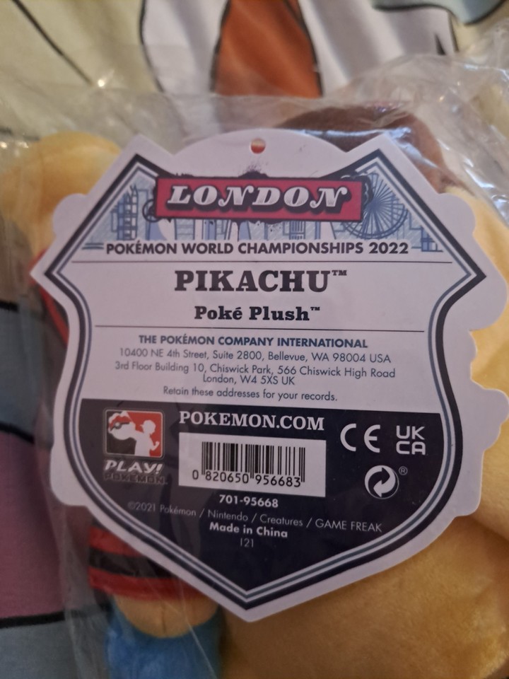 Pokemon Center Exclusive World Championships London 2022 - Pikachu ...