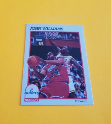 1991/92 Hoops Basketball John Williams Card #220***Washington Bullets ...
