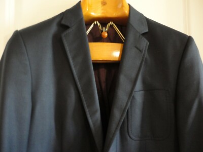 DORMEUIL Navy Wool Silk Summer Amadeus 2-Btn Blazer Jacket 48 EU/ 38 US ...