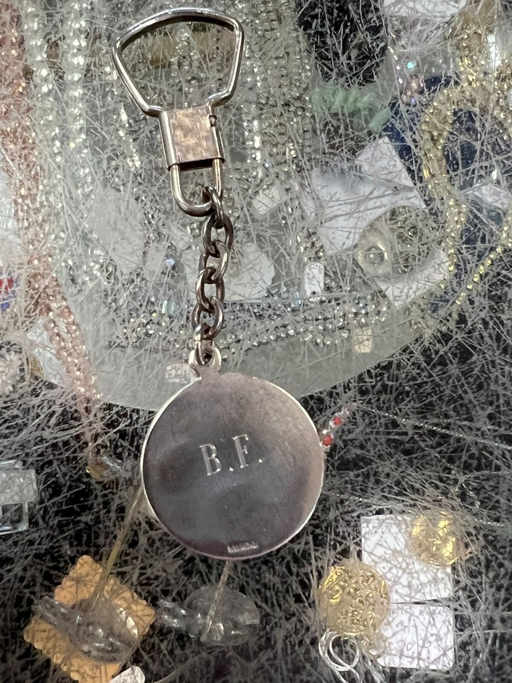 Sterling Silver Saint Christopher Medallion Key Chain with Stainless ...