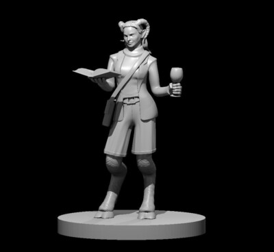 Satyr Female Wizard 28mm Scale DND D&D Tabletop Miniature | eBay