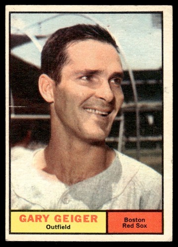 1961 Topps Gary Geiger Boston Red Sox #33 | eBay