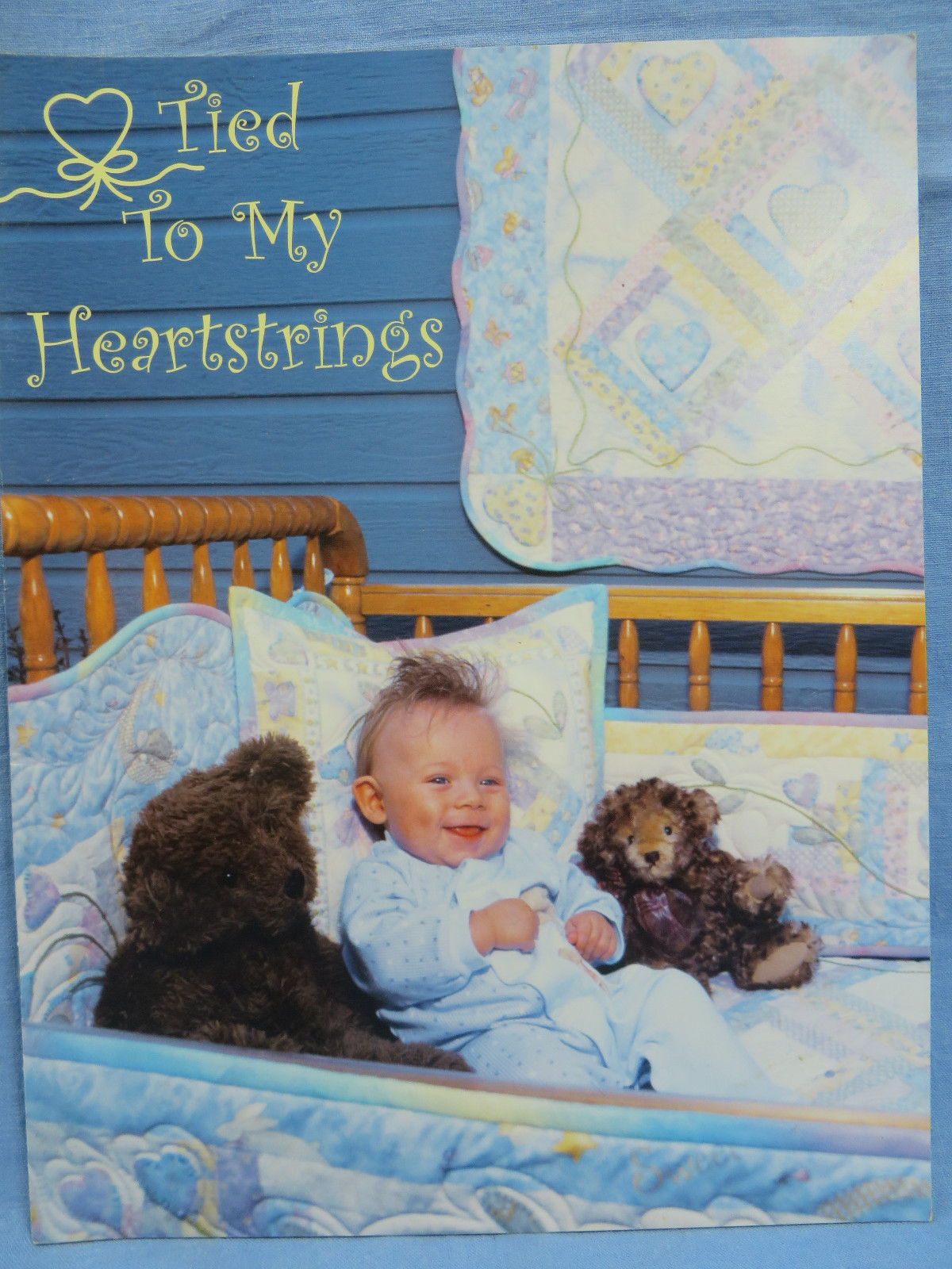 Tied to My Heartstrings Quilt Pattern Bumper Pad Pillow Wall Hanging ...