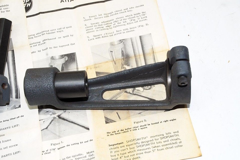 ShopSmith Mark V 500 Mortising Kit - Hold Down and Bit Support in ...