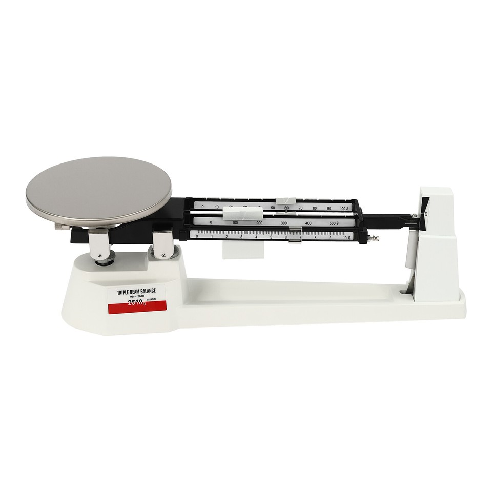 Lab Triple Beam Balance Scale 2610G x 0.1g Stainless Steel Retro ...