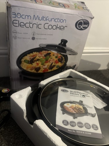 Quest 35410 1500W 30 Multi-Function Electric Cooker Pan with Lid ...