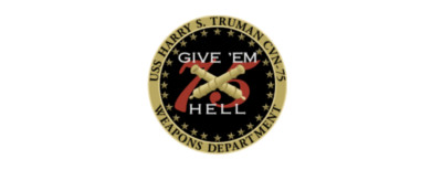 4" us navy cvn-75 uss harry s truman give em hell bumper sticker decal ...