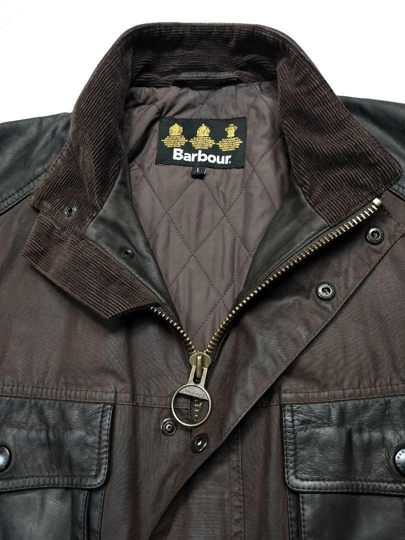 Barbour Utility Leather Wax Jacket L Rustic Brown Military Barbour Utility Leather Wax Jacket L Rustic Brown Military