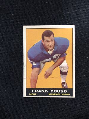 1961 TOPPS FOOTBALL FRANK YOUSO ROOKIE #82 VIKINGS EX-MT *2 | eBay