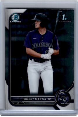 2022 Bowman Chrome Prospects Robby Martin Jr. Colorado Rockies #BCP-43 ...
