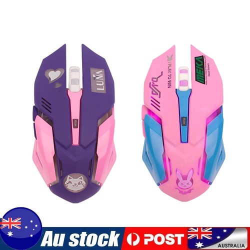 2.4G Wireless Gaming Optical Mice 2400DPI 6 Buttons Mute Mice for Gamer ...