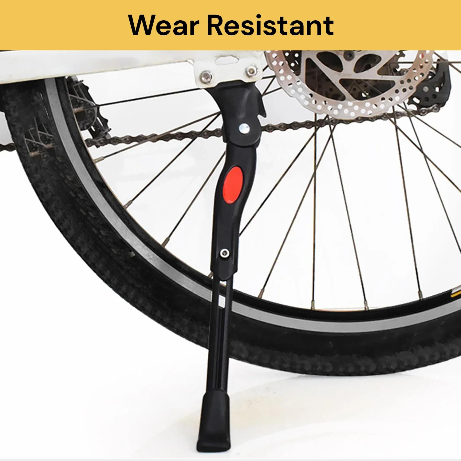 Bicycle Mountain Bike Adjustable Rear Kick Stand Prop Side Parking ...