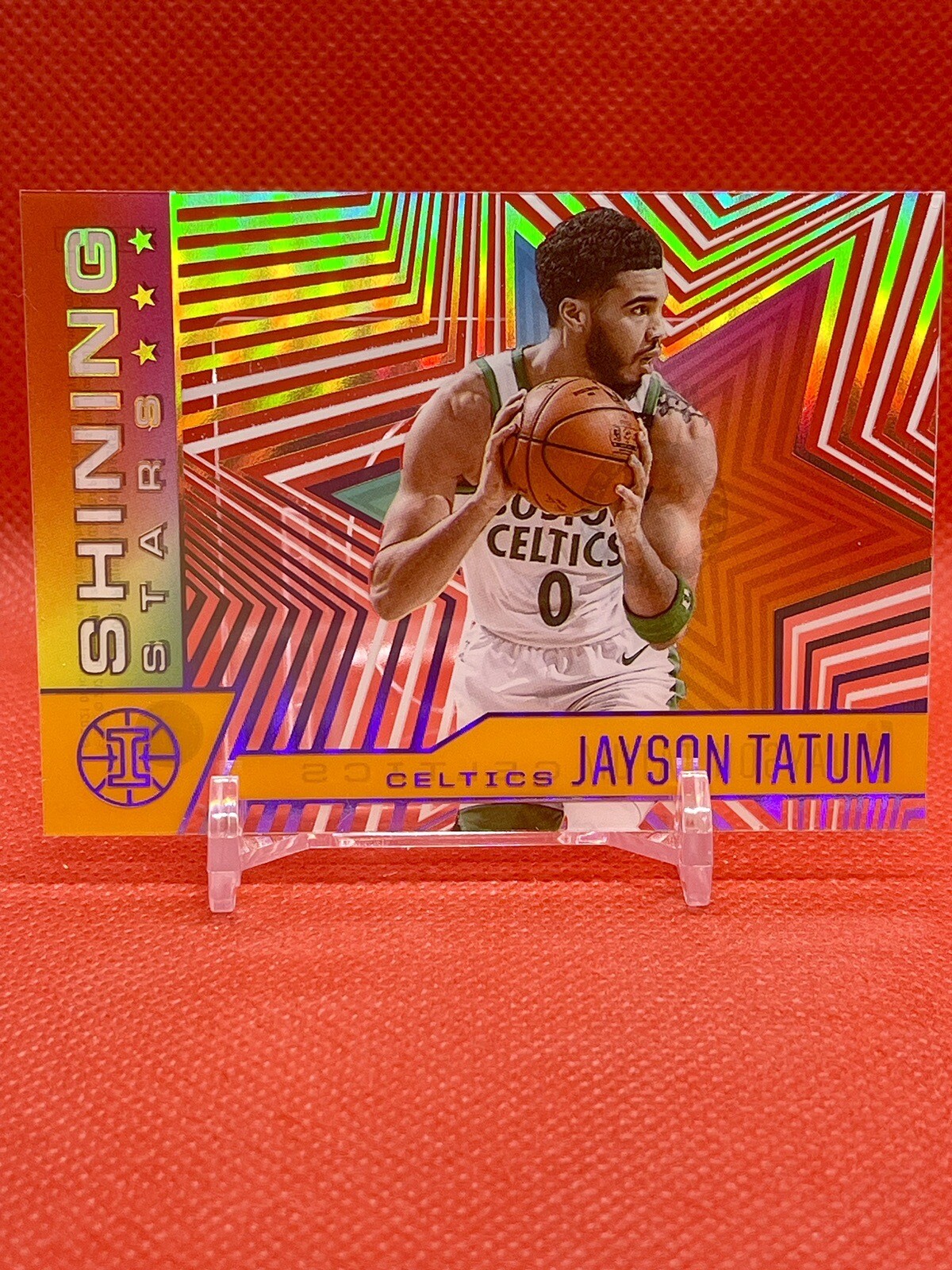 Jayson Tatum 2020-21 Panini Illusions Shining Stars Orange #7 Boston ...