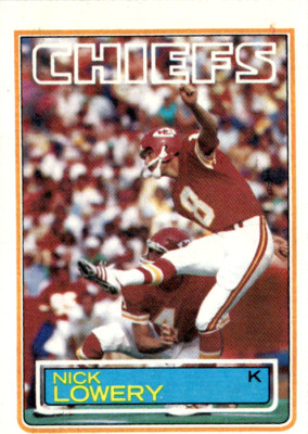 1983 Topps #290 Nick Lowery | eBay