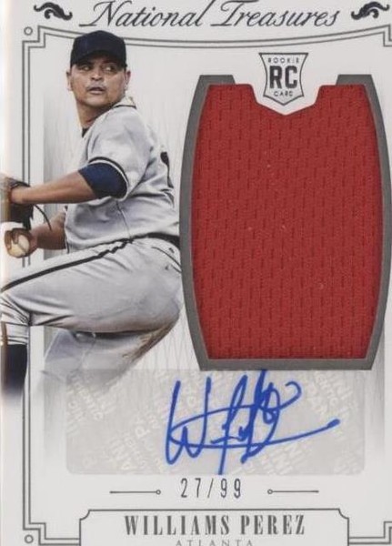 2015 Panini National Treasures - Rookie Material Signatures Silver #215 Williams Perez /99 (AU ...
