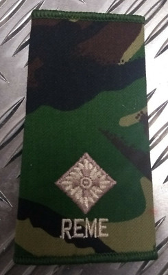 Genuine British Army DPM Camo 2nd LIEUTENANT Rank Slide REME Regt - NEW ...