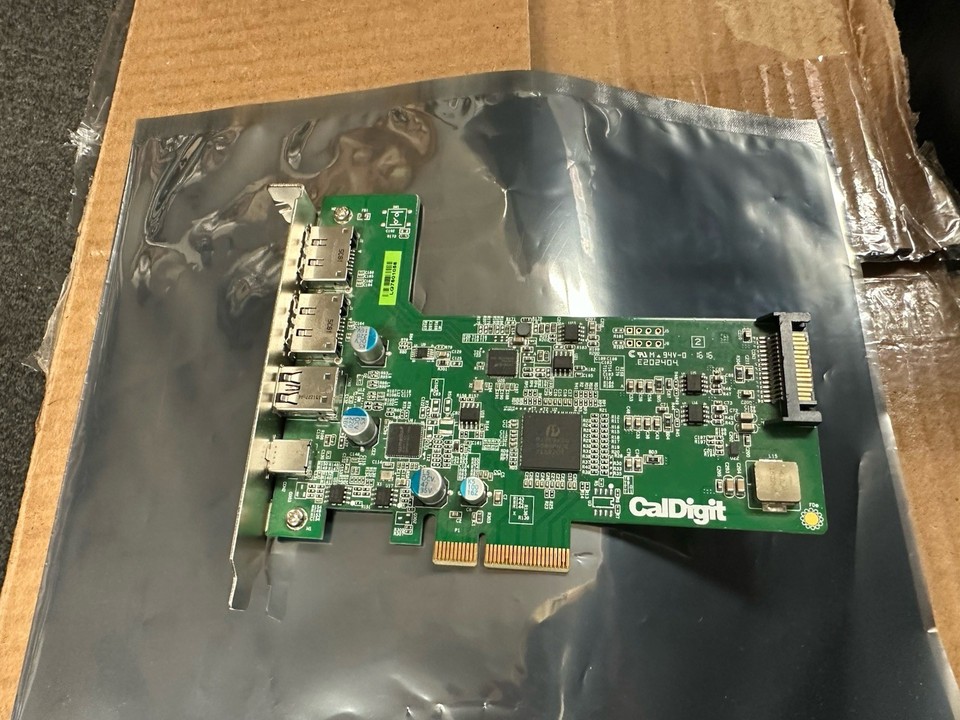 CalDigit USB 3.1 eSATA PCIe card - Fasta 6GU3 Plus CAL-85359 EH2S3P Rev ...