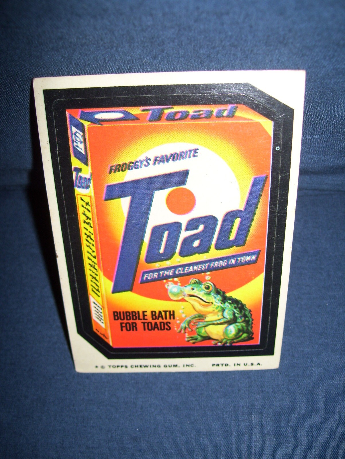 Wacky Packages Toad Sticker Series 12 Tan Back 1975 | eBay