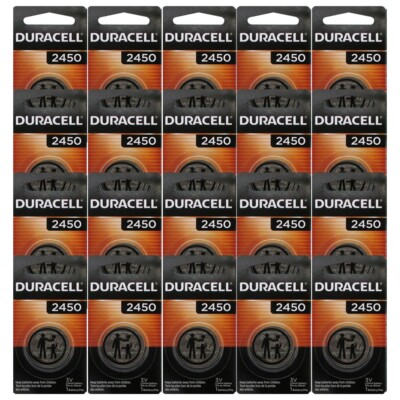 20 Duracell 2450 Dl2450 Lithium Battery 3v | eBay