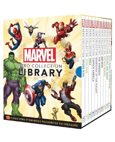 Marvel Hero Collection 10-Book Library 2023 Super Hero Storybook Box ...