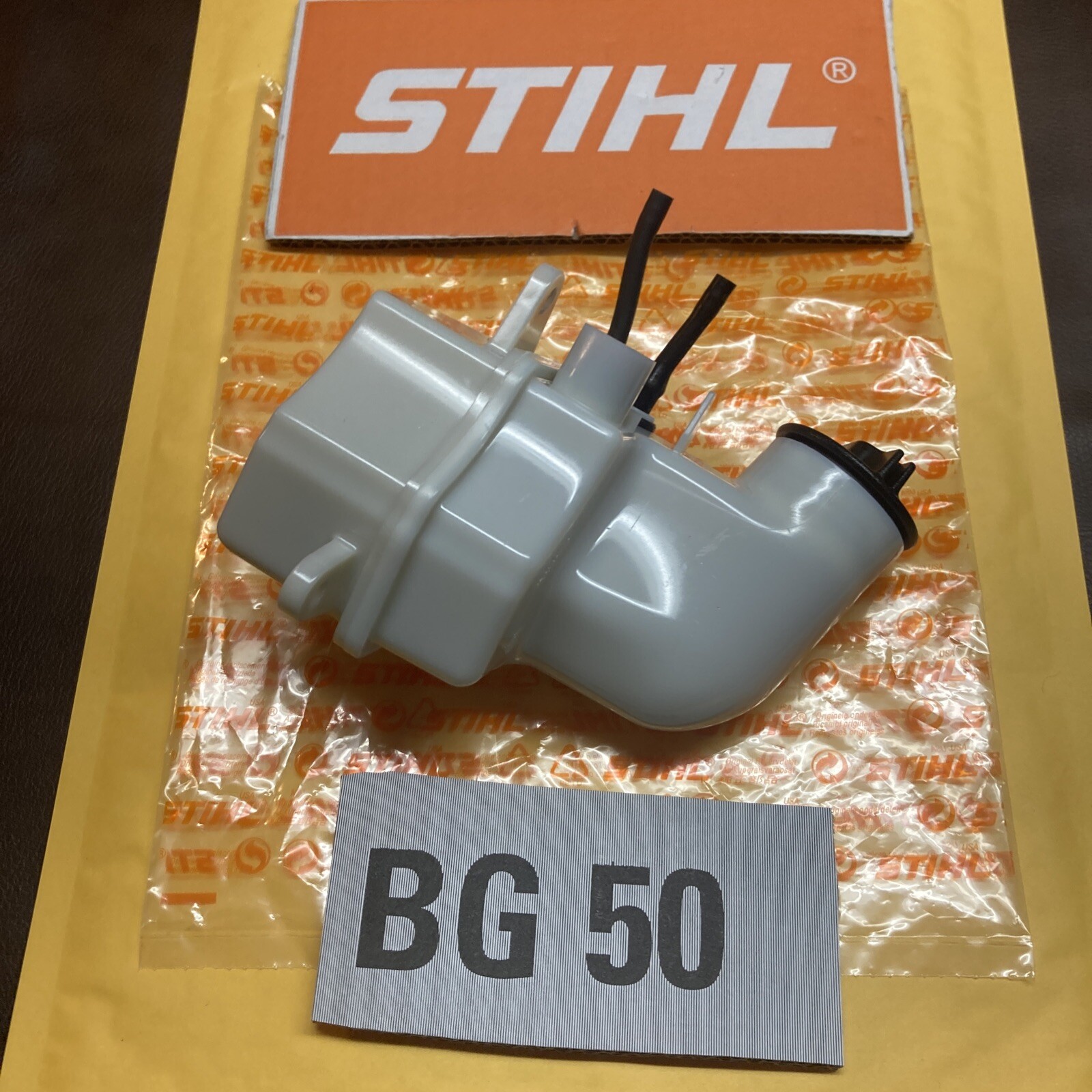 NEW Genuine OEM STIHL BG50 Leaf Blower Fuel Gas Tank W/ Cap And Lines ...