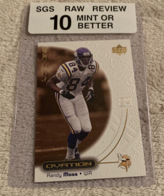 RANDY MOSS 2000 UPPER DECK OVATION #31 MINNESOTA VIKINGS SGS Raw 10 ...
