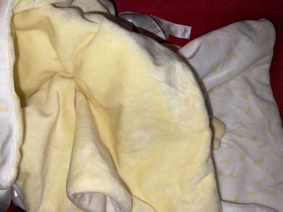 2x Primark comfoters Easter Duck Yellow Plush Crinkle Blankie Blanket ...