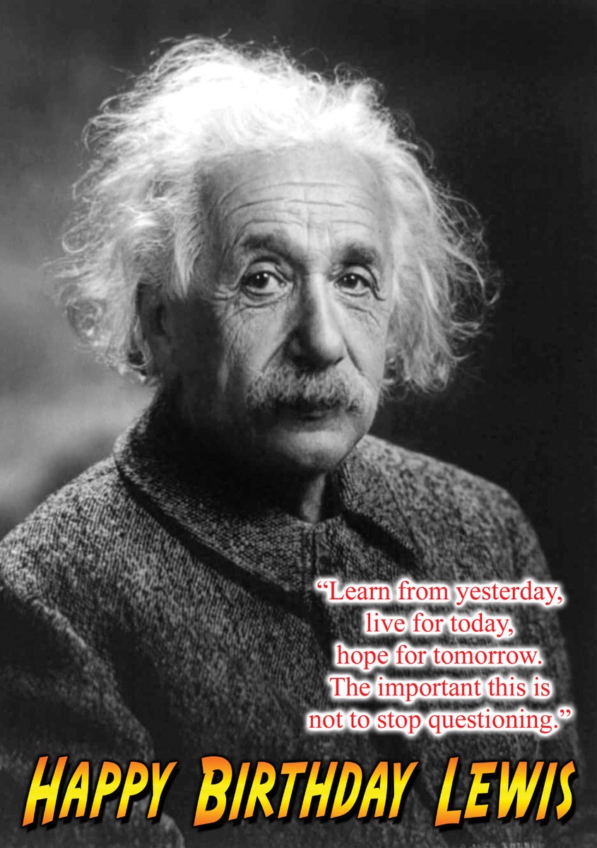 Albert Einstein Birthday Theme