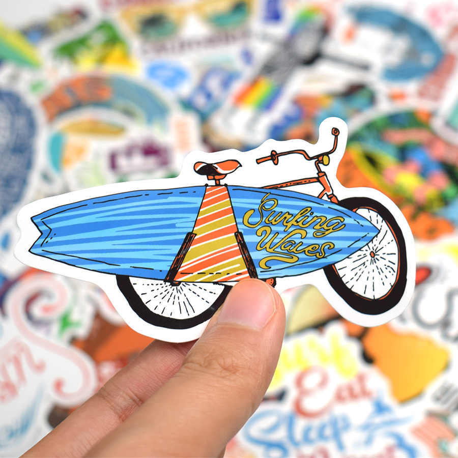 20pcs Surfing Stickers Decals Surf Water Vintage Coast VSCO Buy 2 Get 1 ...