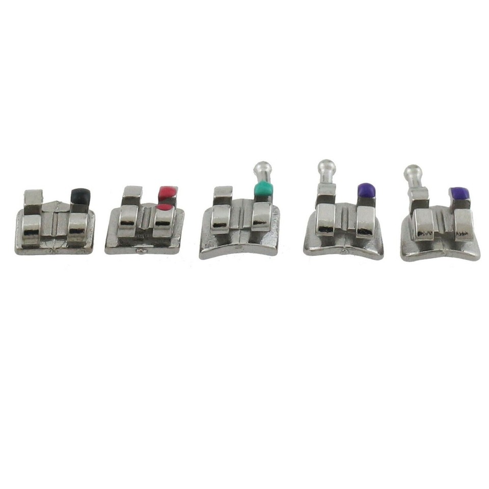 Dental Orthodontic Metal Brackets Braces Mini Roth MBT Arch Wire Niti ...