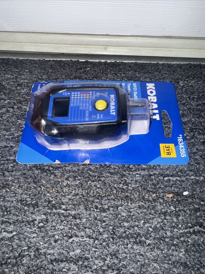 Kobalt Receptacle GFCI Outlet Tester With Digital Voltage Display ET ...