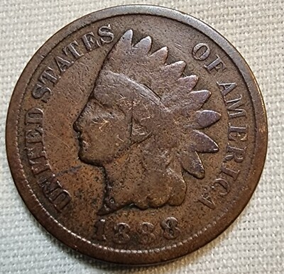 1888 Indian Head Penny 8 Over 7 Error Coin | eBay