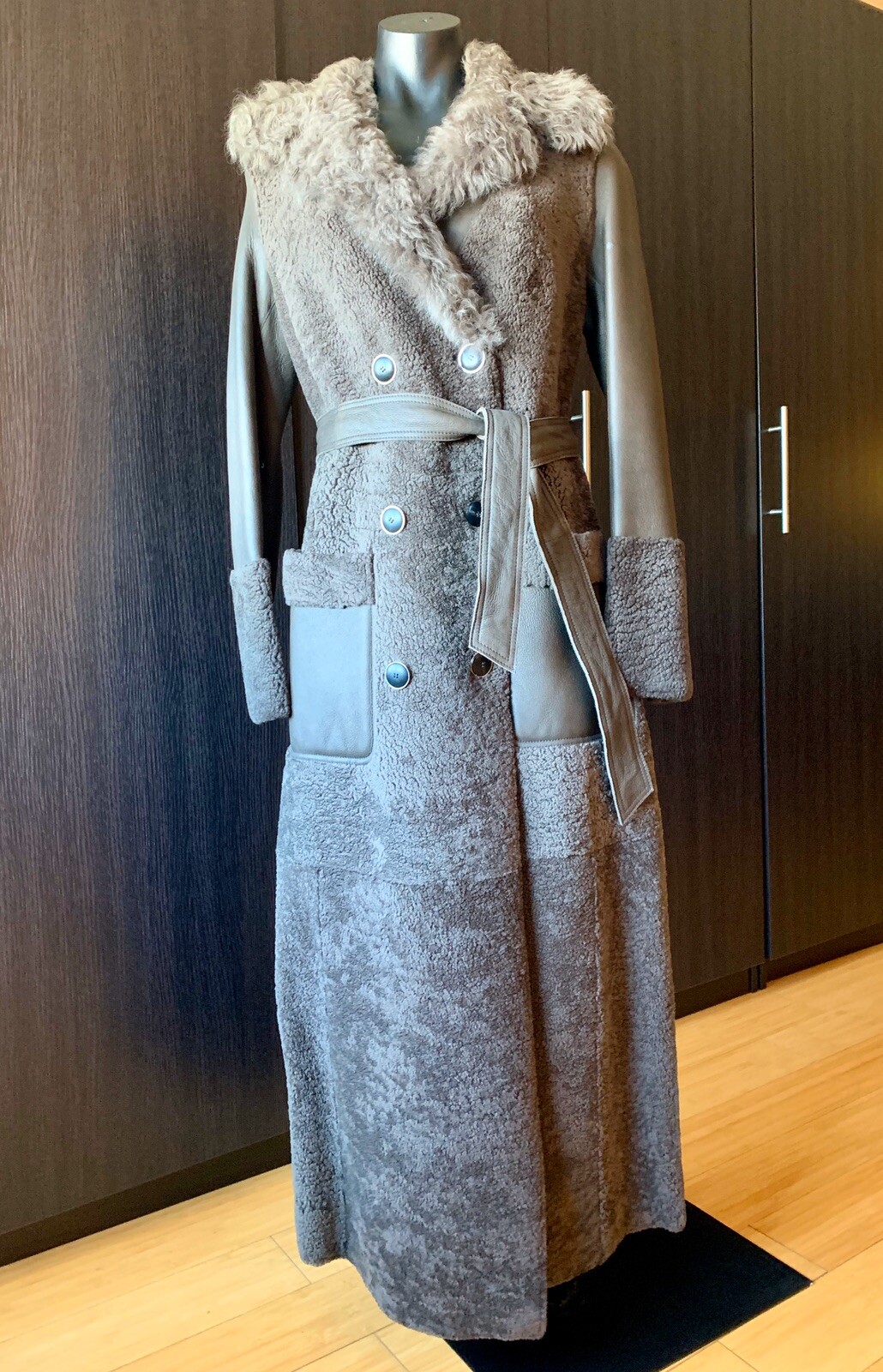 ESCADA SPORT 100% Lambskin Coat Size S Made in Turkey, Fur Origin ...