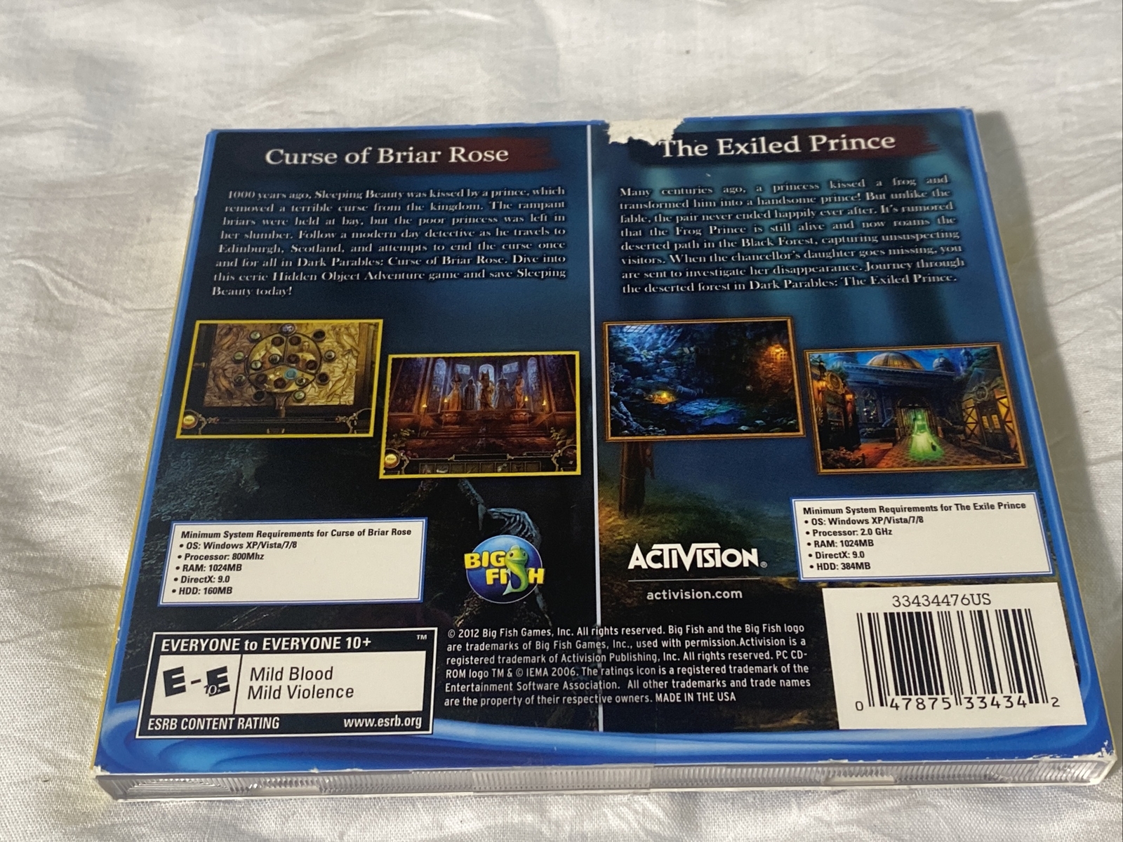 Dark Parables Curse of Briar Rose & Exiled Prince 2 Game Pack (SF-0082 ...