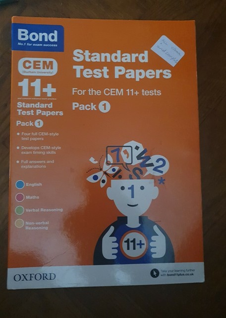 Bond 11+: CEM: Standard Test Papers: Pack 1 by Alison Primrose, Bond 11 ...