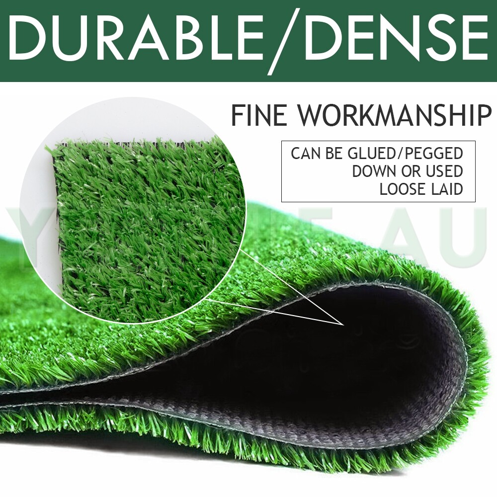 2x5M Artificial Synthetic Fake Grass Turf Plastic Green Plant Lawn ...