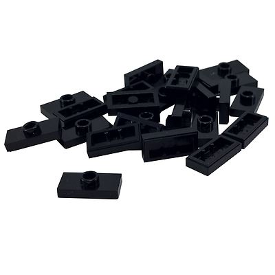25 NEW LEGO Plate, Modified 1 x 2 with 1 Stud Black | eBay