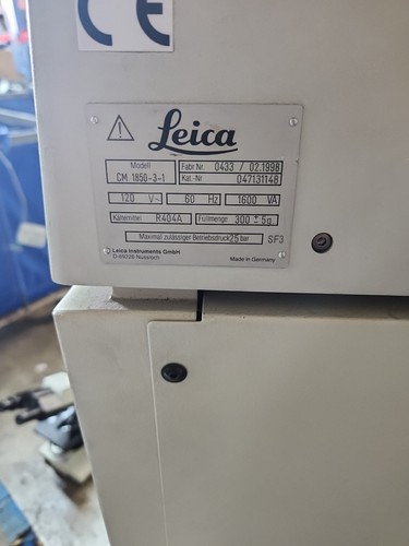 Leica CM1850 3 1 Cryostat Microtome with Blade Holder NICE Tested ...