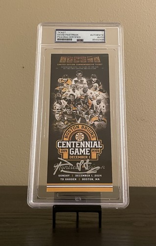 David Pastrnak Signed Boston Bruins Centennial Game Commemorative ...