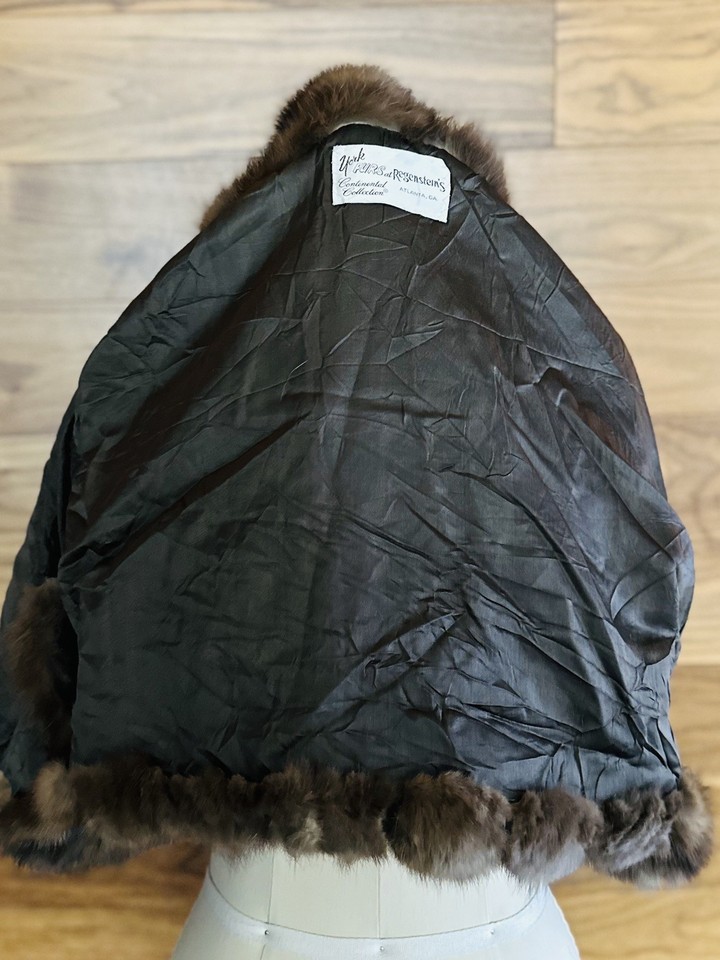 GORGEOUS GENUINE RUSSIAN SABLE BOLERO JACKET LUXURY SHAWL EXCELLENT Not ...