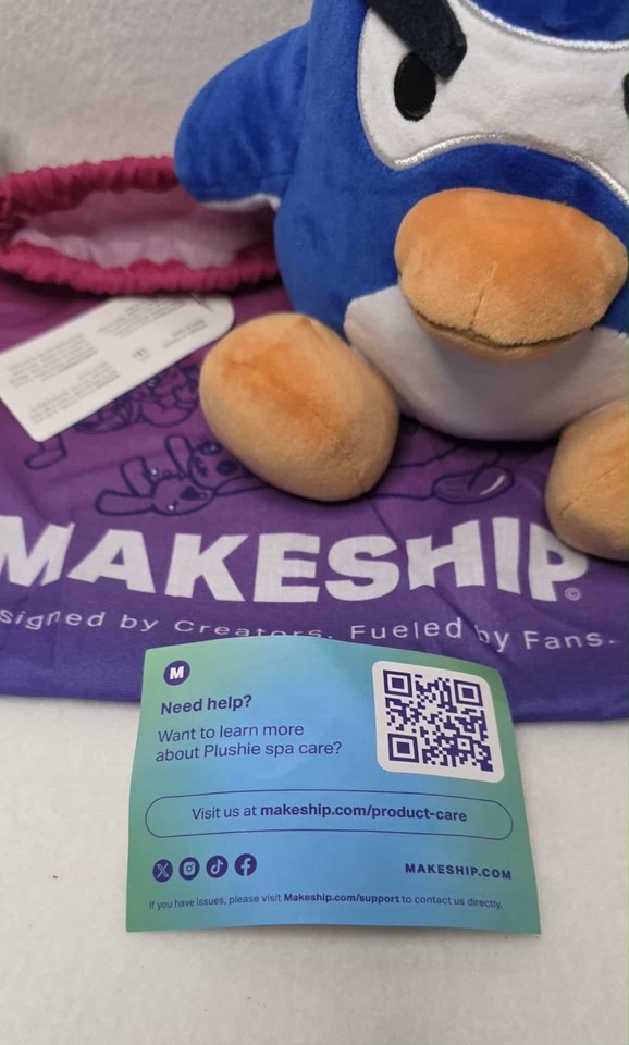 Makeship Plush Block Tales Indie Game Tutorial Terry Penguin Rare Only 2023 Made | eBay