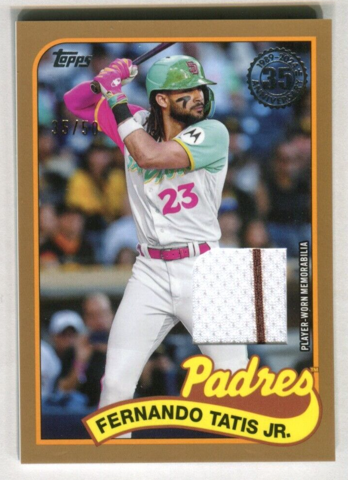 2024 Topps Series 1 - 1989 Topps Baseball Relics Gold #89BR-FTJ ...