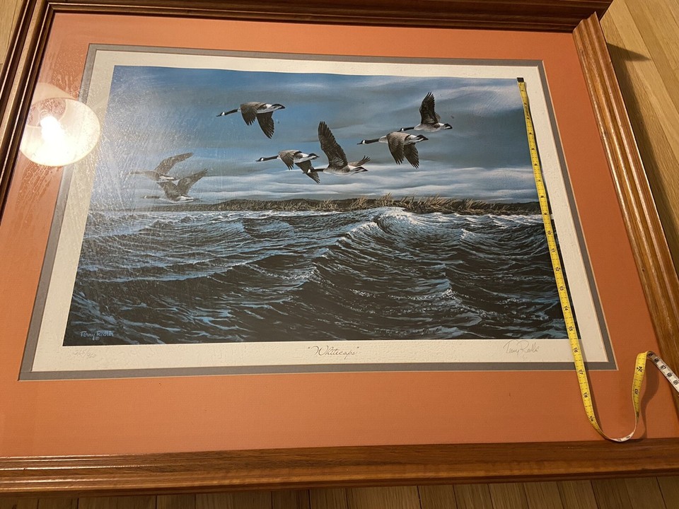 mounted and framed terry redlin white caps print 265 of 960 limited ...